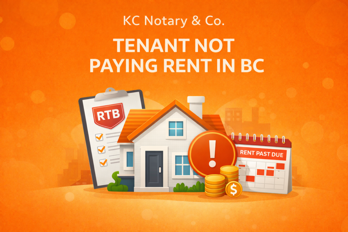 What to Do When a Tenant is Not Paying Rent in BC | KC Notary & Co.